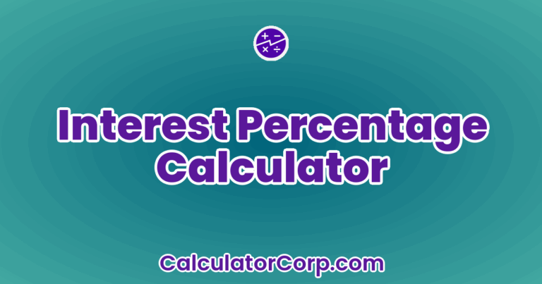 Interest Percentage Calculator