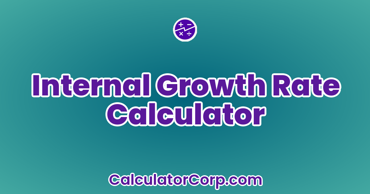 Internal Growth Rate Calculator