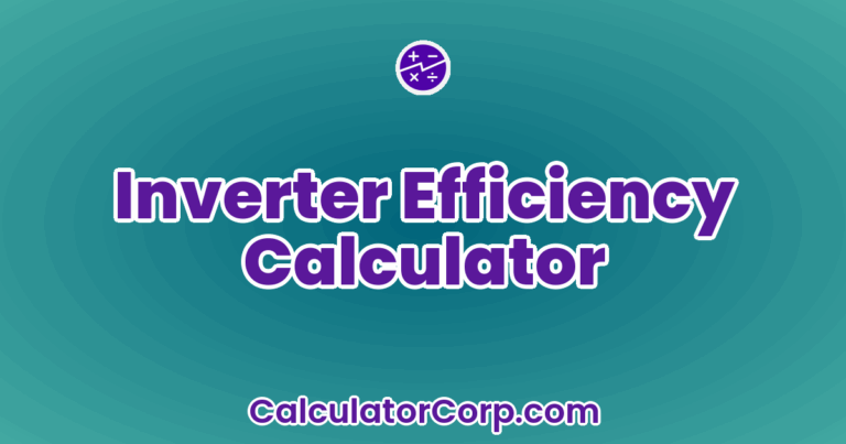 Inverter Efficiency Calculator