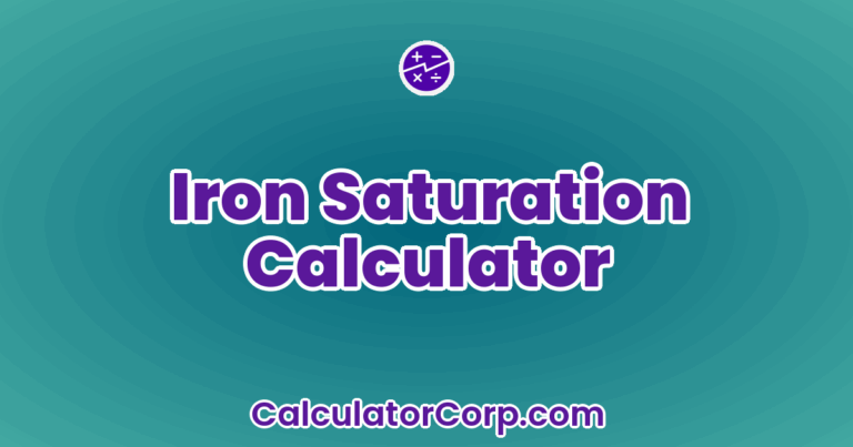 Iron Saturation Calculator