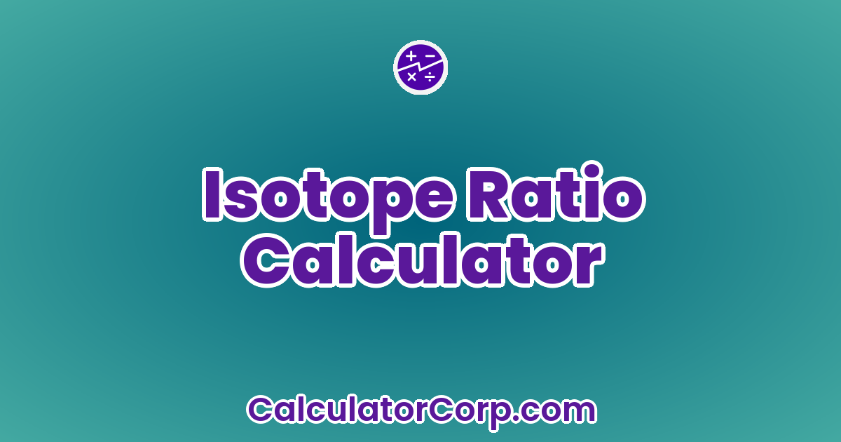 Isotope Ratio Calculator