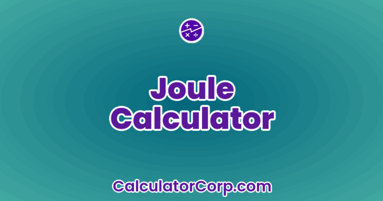 Joule Calculator