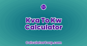 Kva To Kw Calculator