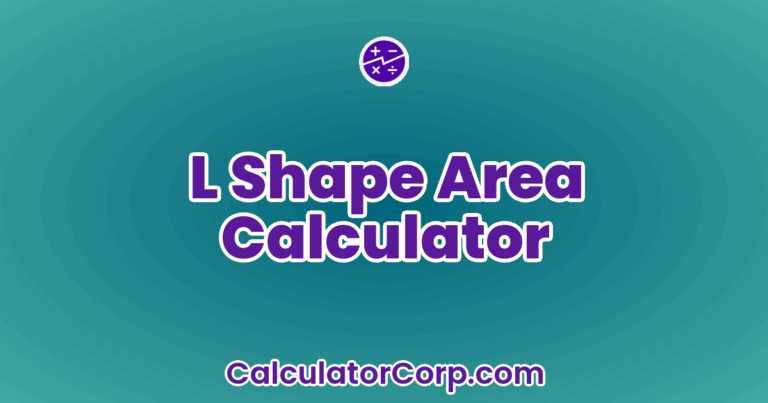 L Shape Area Calculator