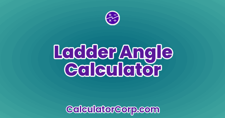 Ladder Angle Calculator