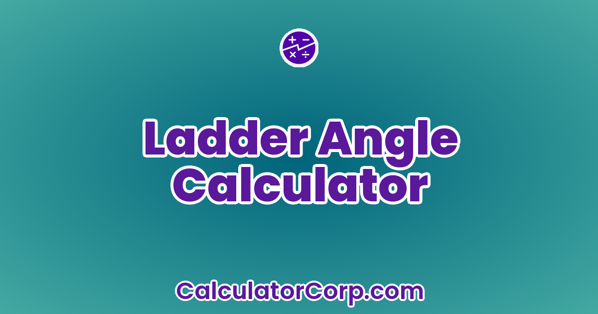 Ladder Angle Calculator