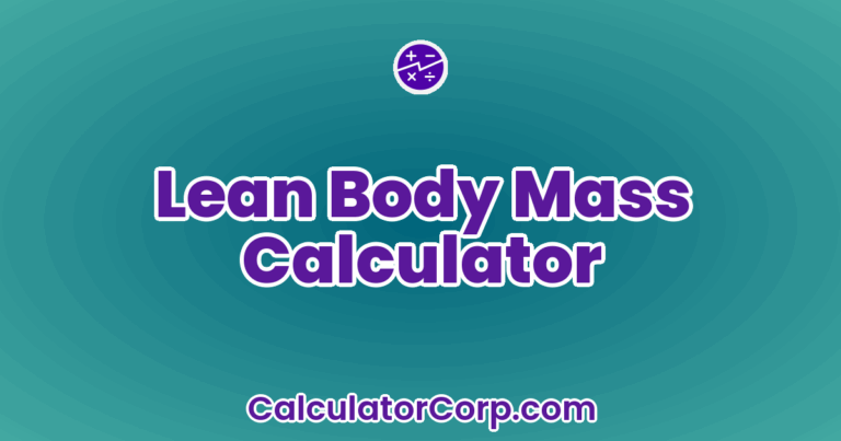 Lean Body Mass Calculator