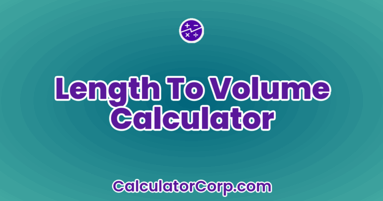 Length To Volume Calculator