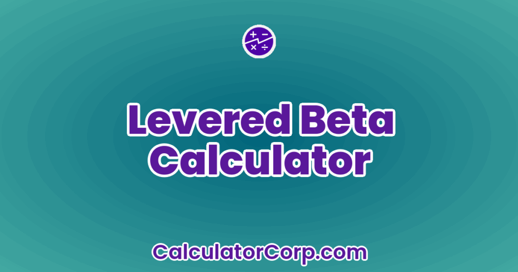 Levered Beta Calculator 3161