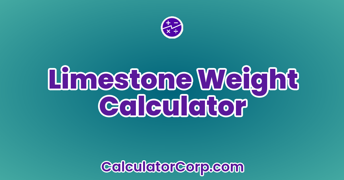 Limestone Weight Calculator