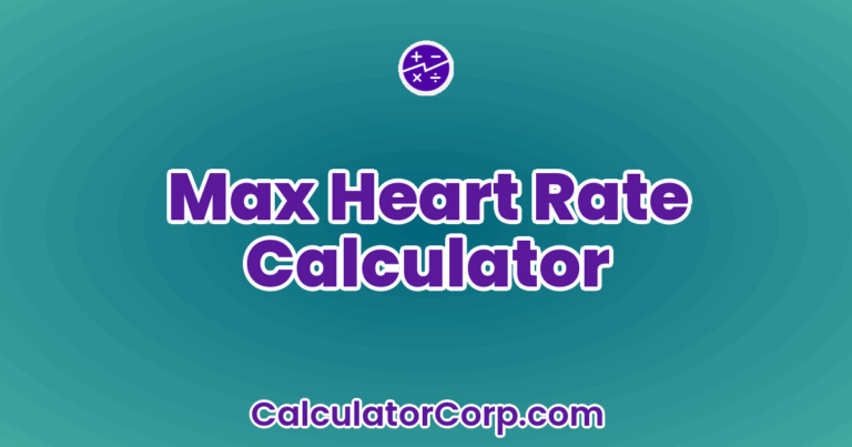 Max Heart Rate Calculator