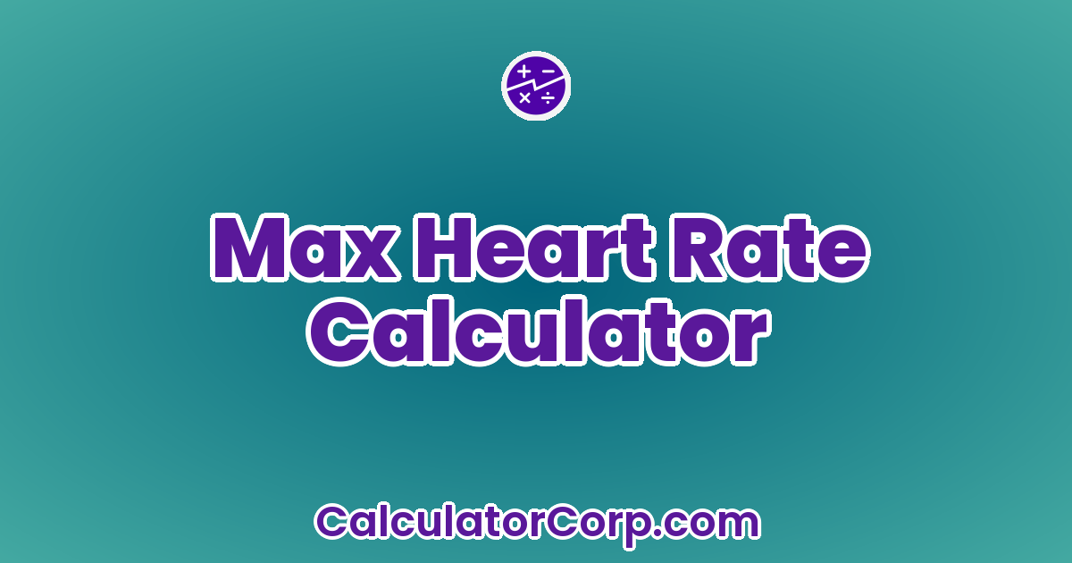Max Heart Rate Calculator