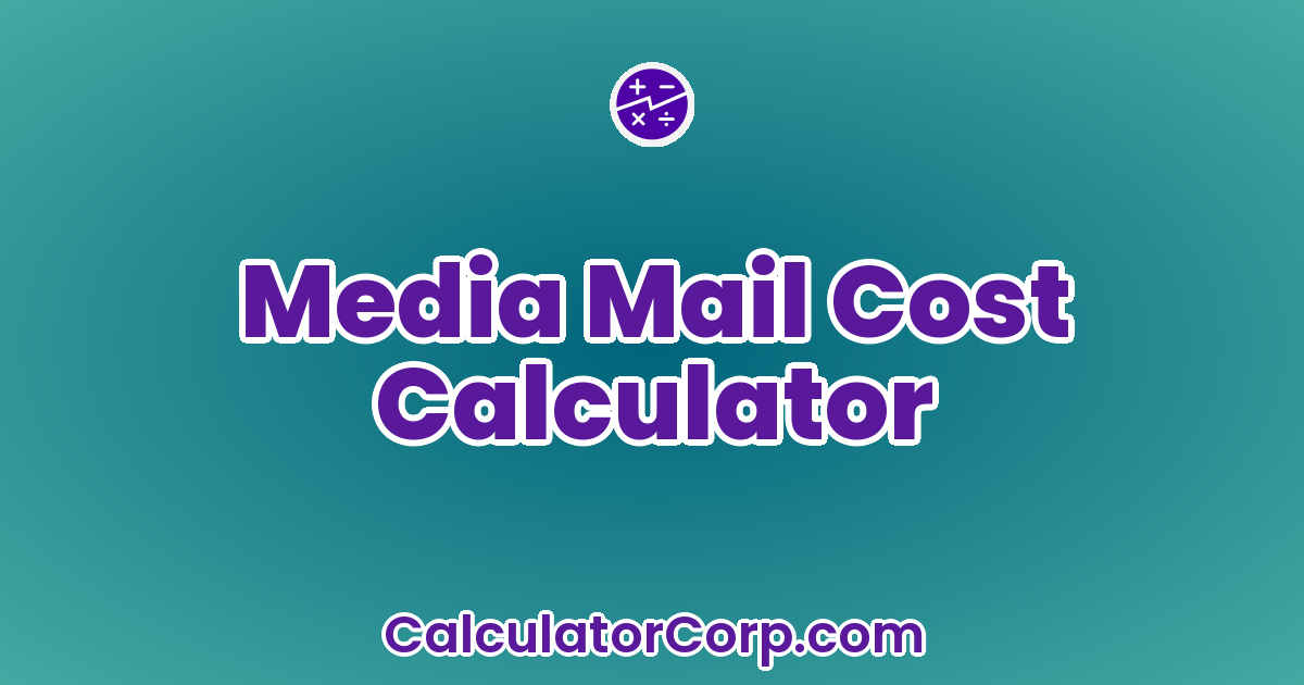 Media Mail Cost Calculator