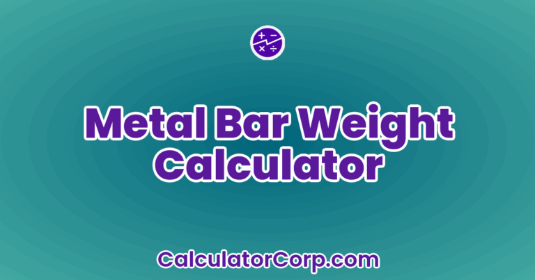 Metal Bar Weight Calculator