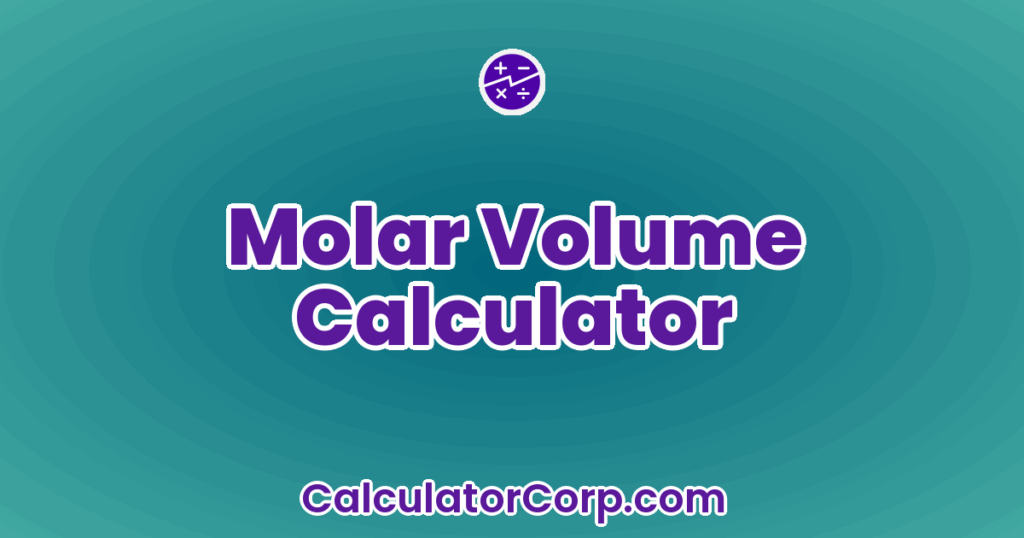 Molar Volume Calculator