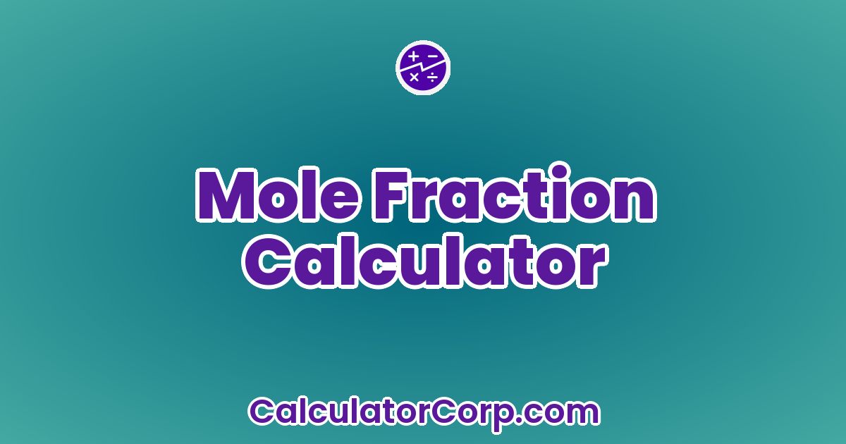 Mole Fraction Calculator