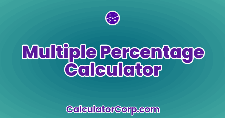 Multiple Percentage Calculator