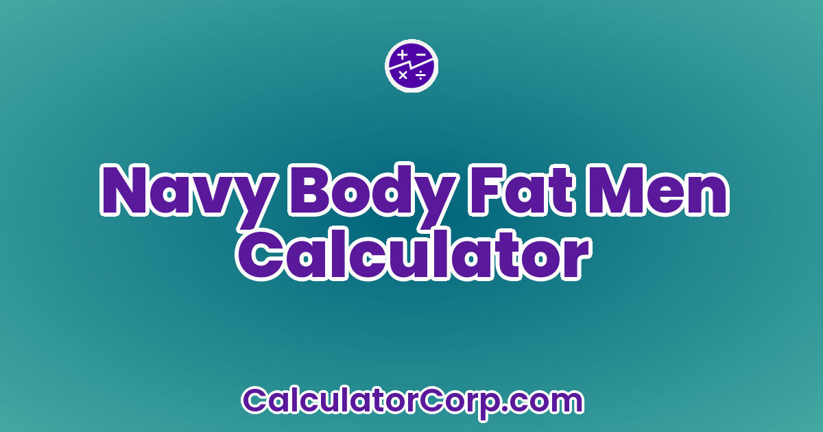 Navy Body Fat Men Calculator