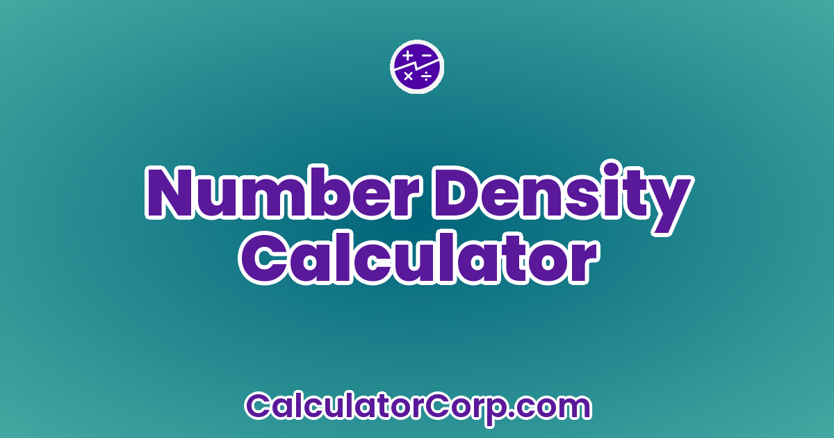 Number Density Calculator