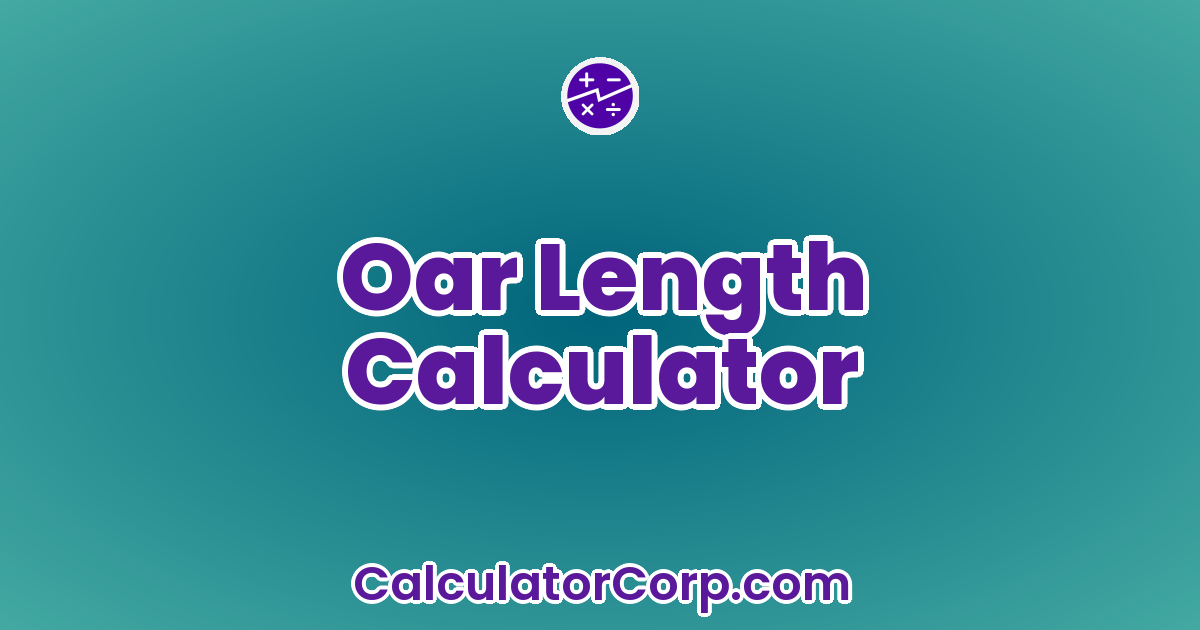 Oar Length Calculator