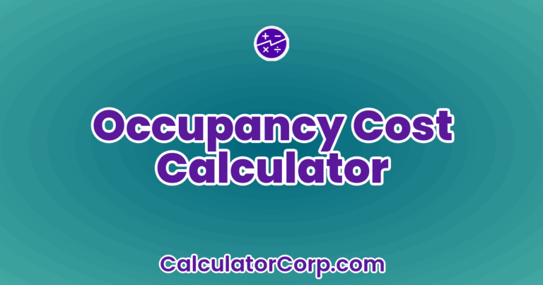 Occupancy Cost Calculator