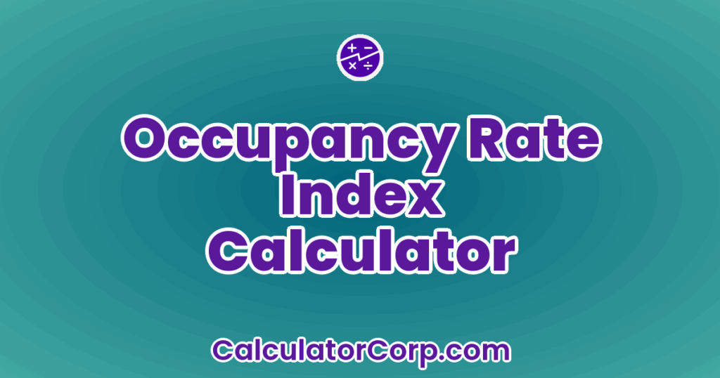 Occupancy Rate Index Calculator