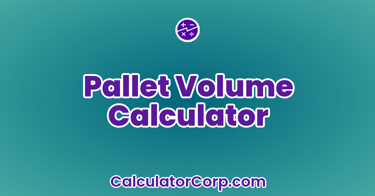 Pallet Volume Calculator