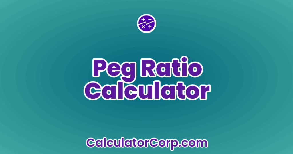 Peg Ratio Calculator