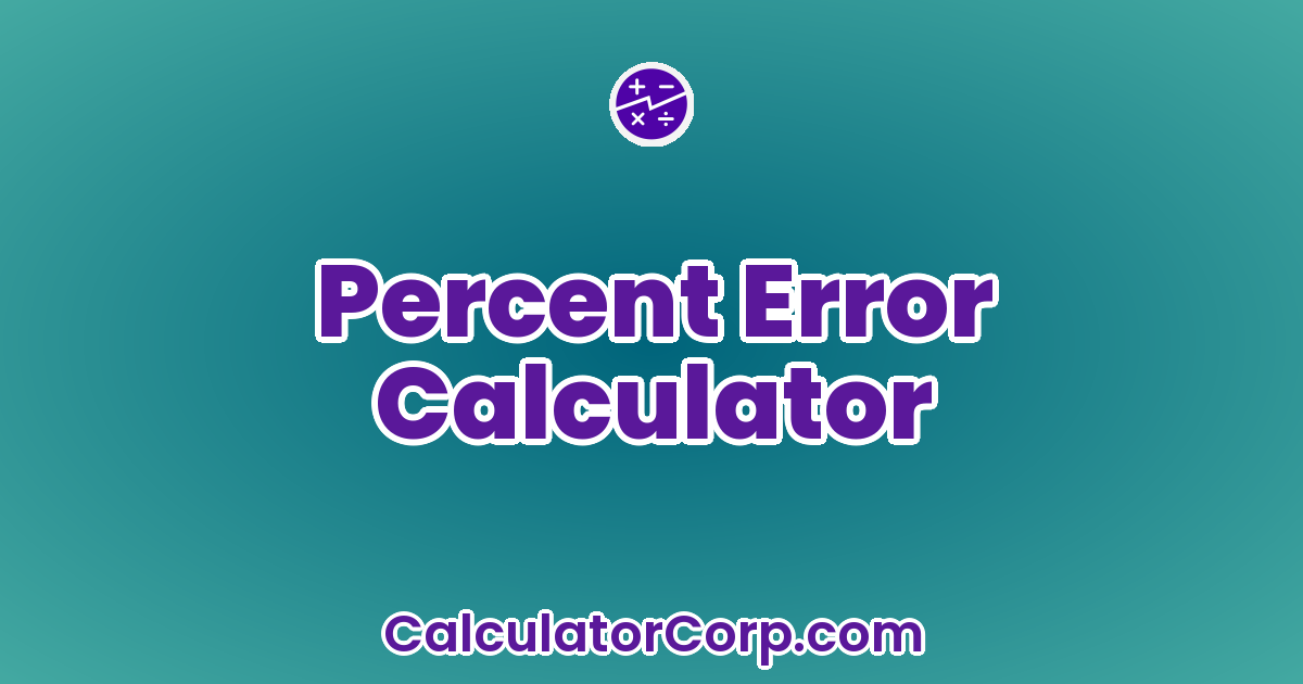 Percent Error Calculator