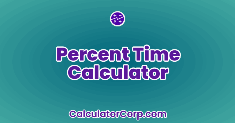 Percent Time Calculator