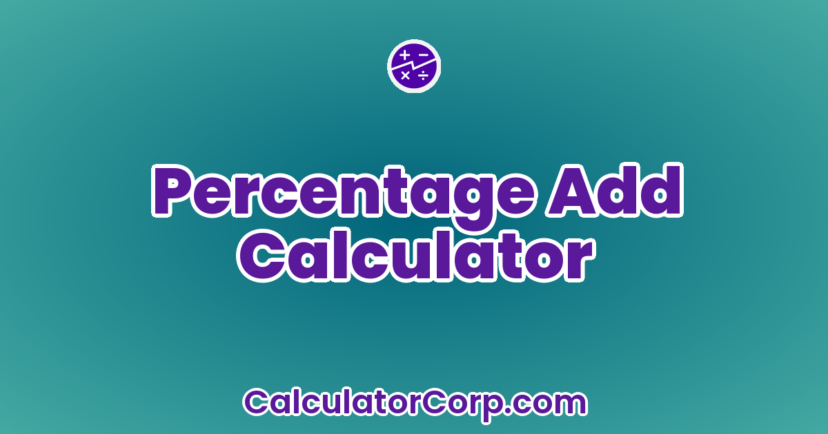 Percentage Add Calculator
