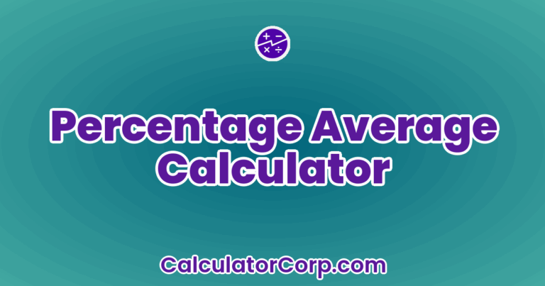 Percentage Average Calculator