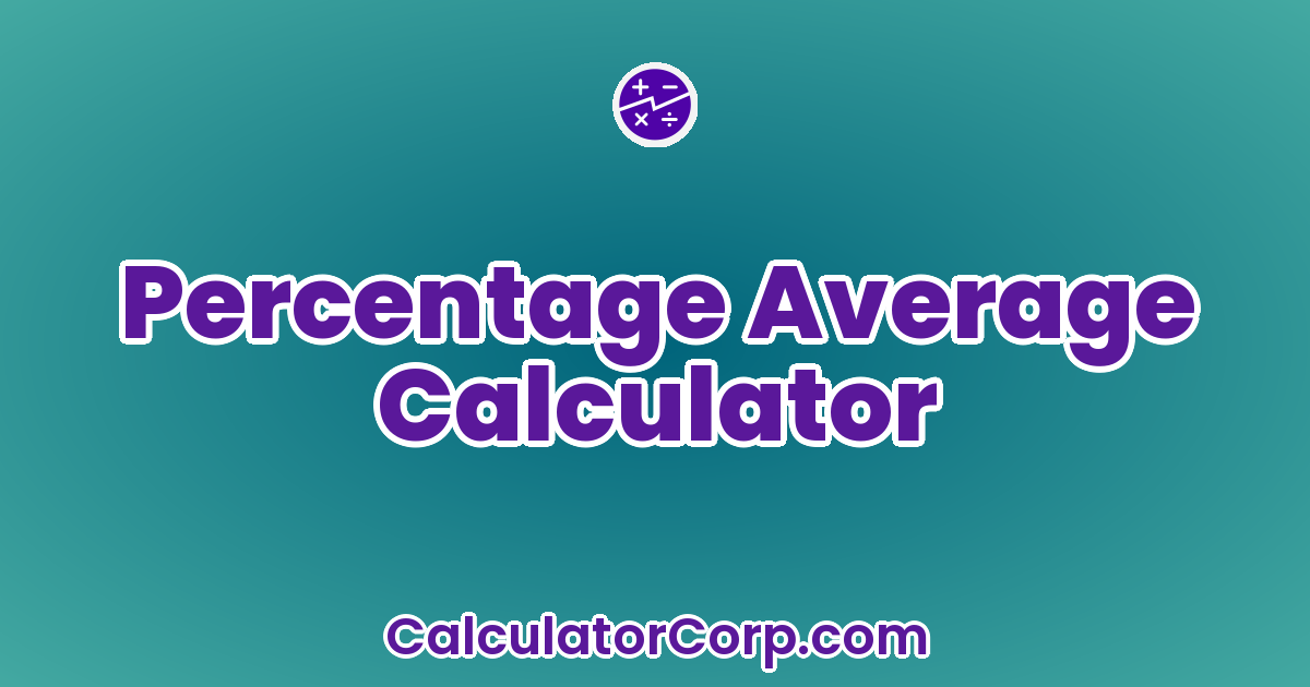 Percentage Average Calculator