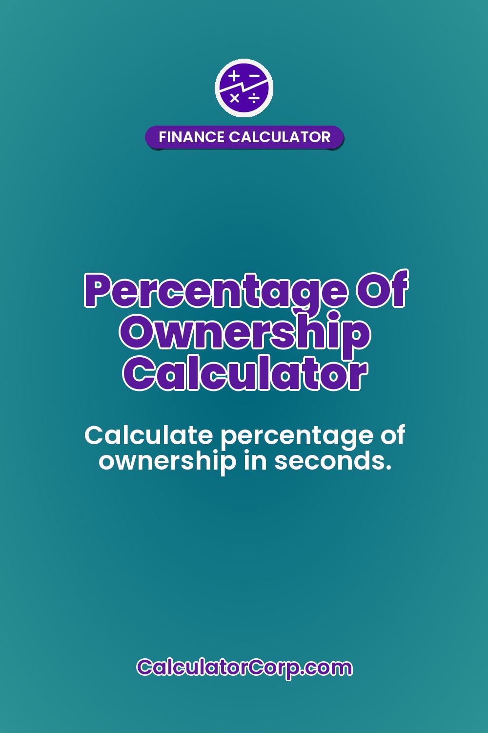 Percentage Of Ownership Calculator