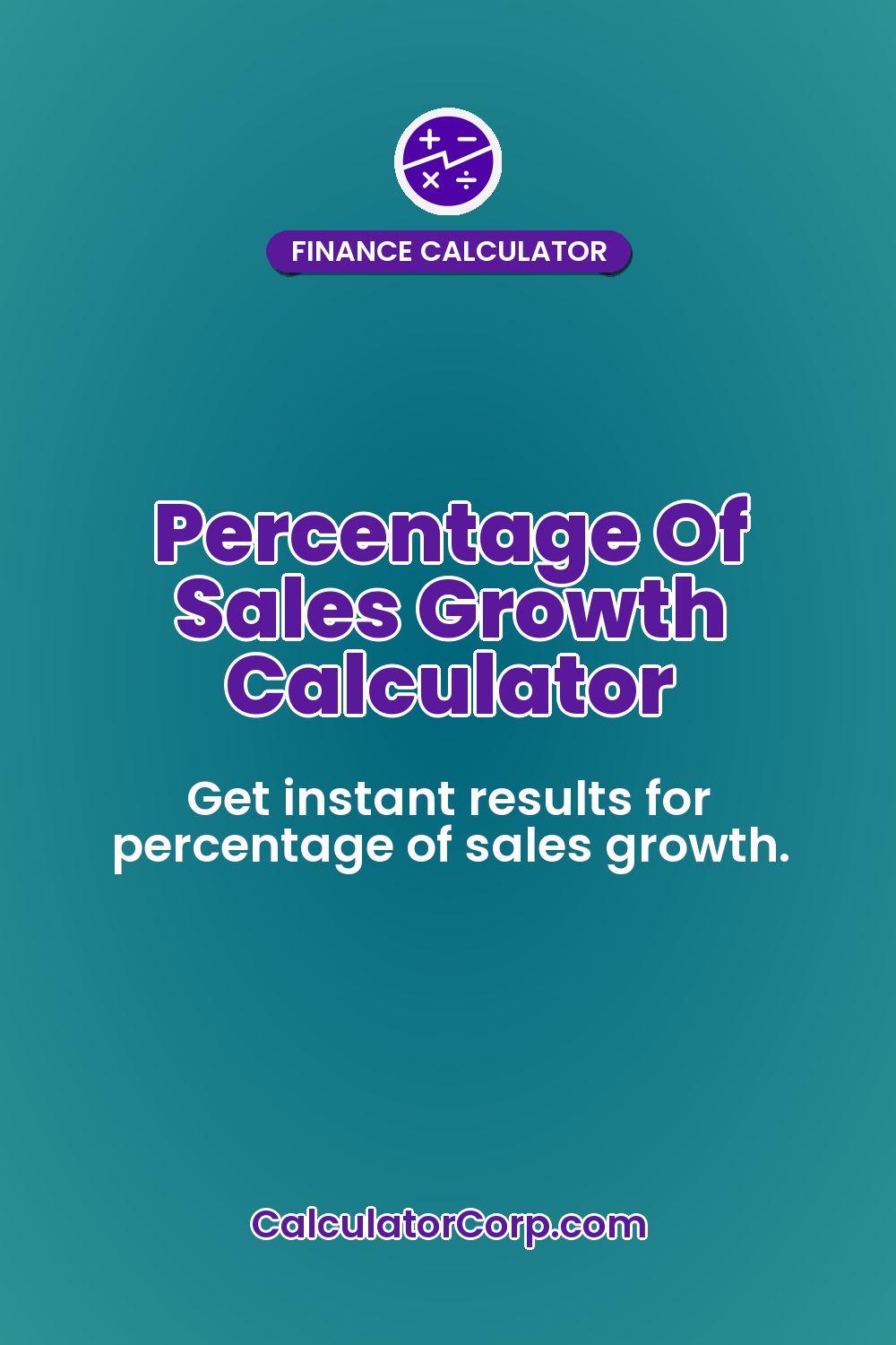 Percentage Of Sales Growth Calculator