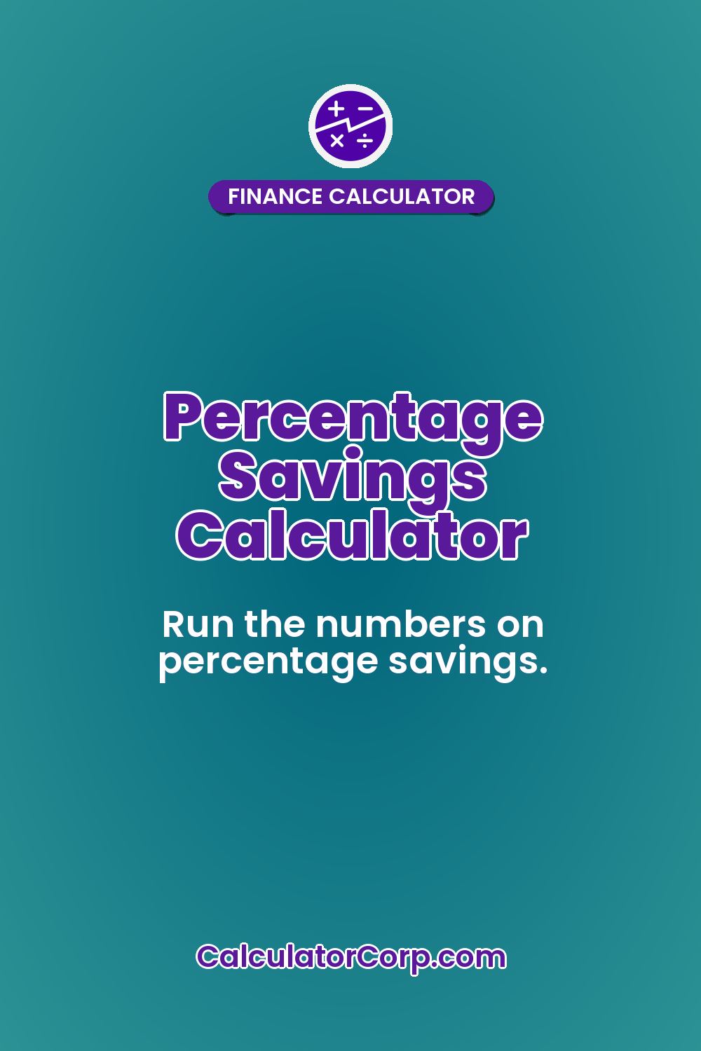 Percentage Savings Calculator