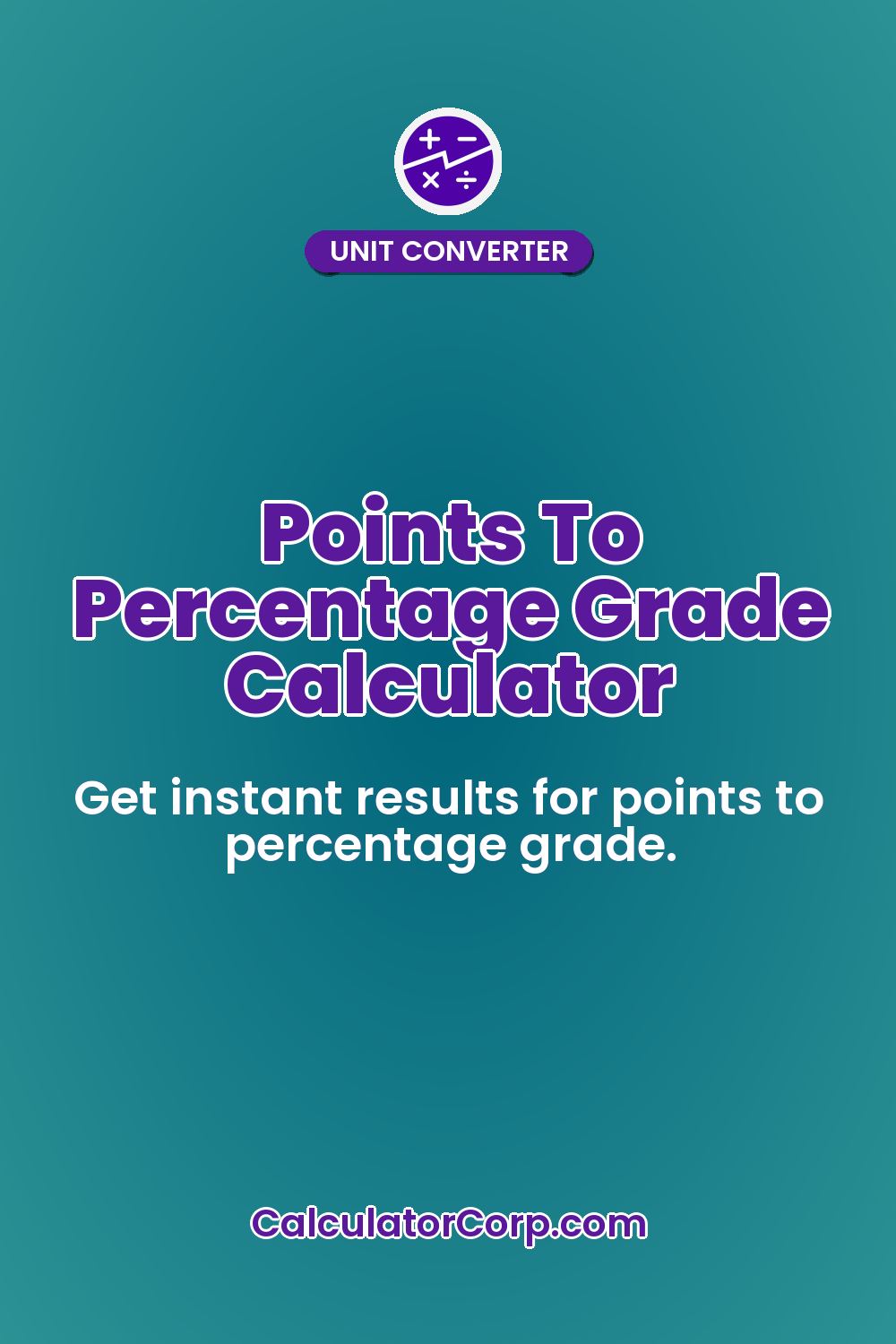 Points To Percentage Grade Calculator