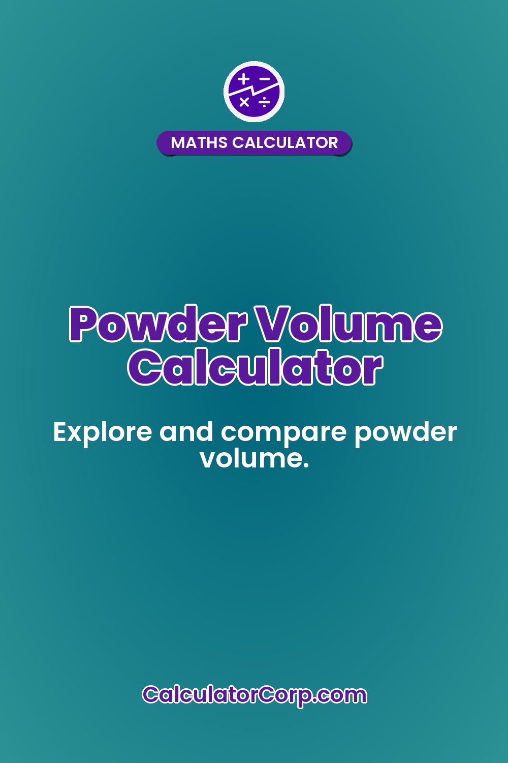 Powder Volume Calculator
