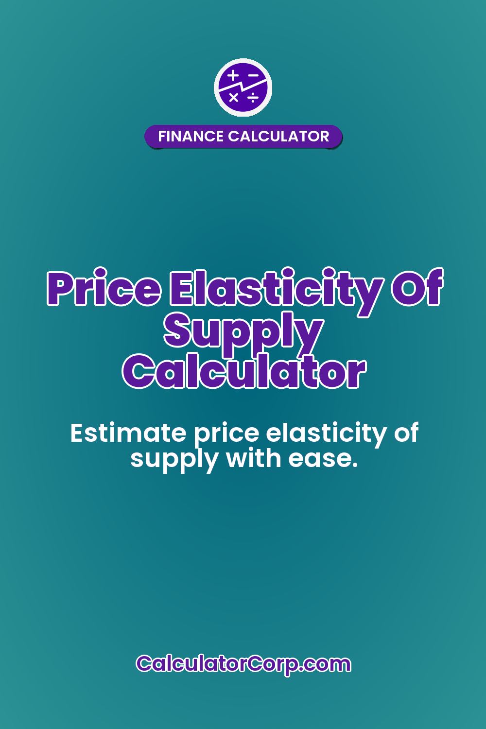 Price Elasticity Of Supply Calculator