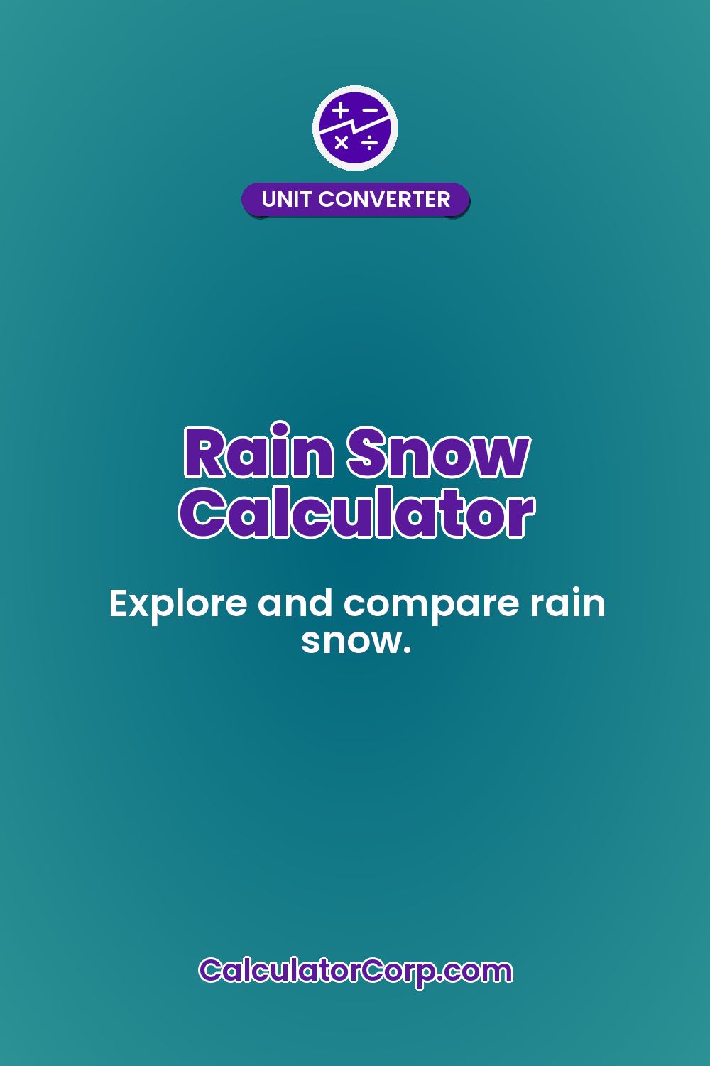 Rain Snow Calculator