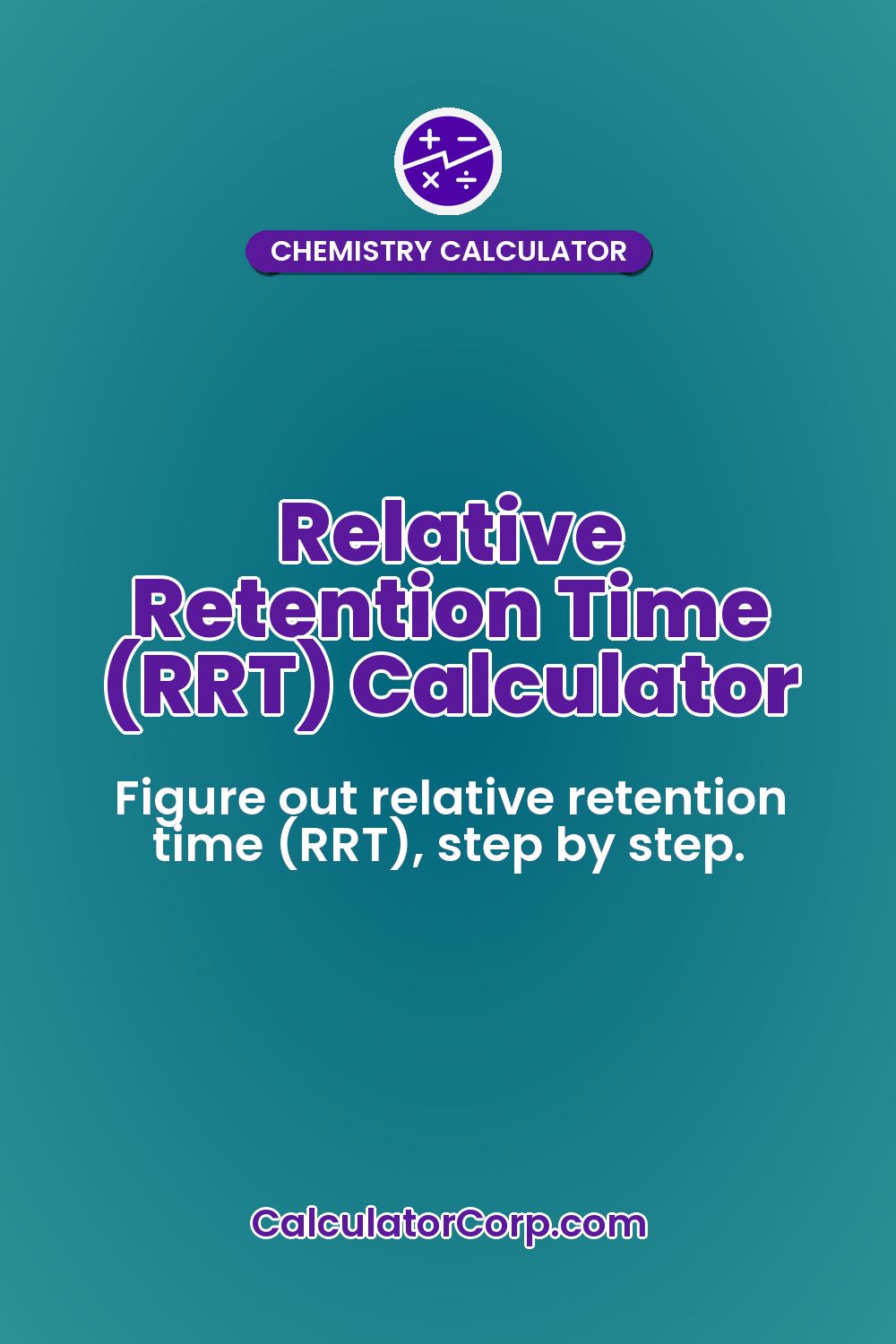 Relative Retention Time (RRT) Calculator