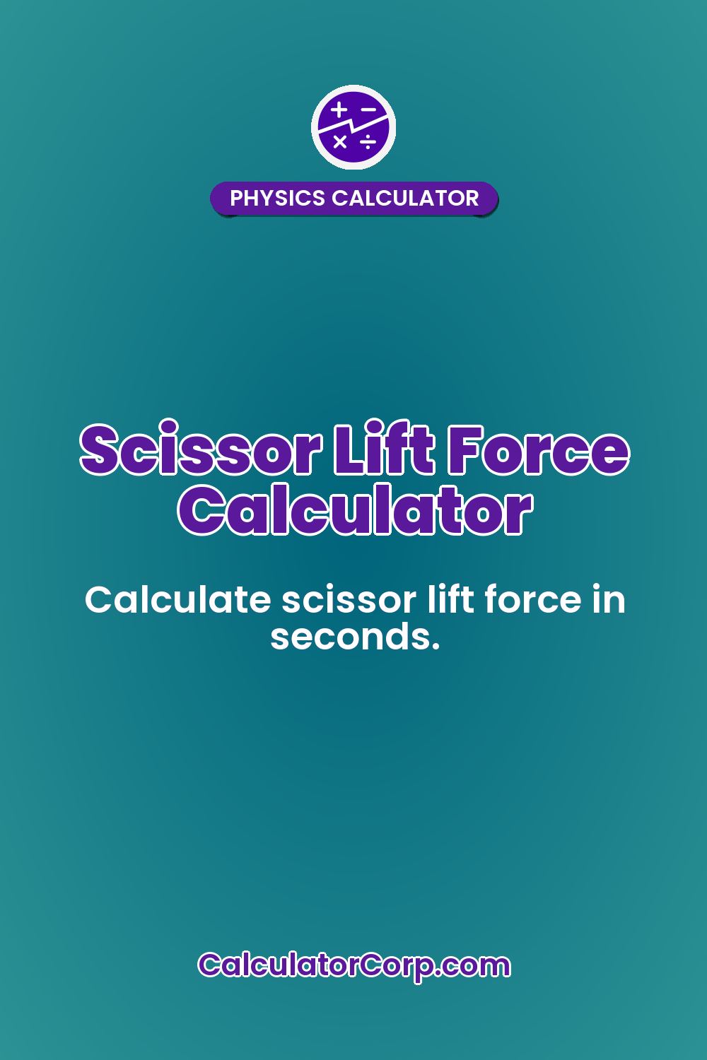 Scissor Lift Force Calculator