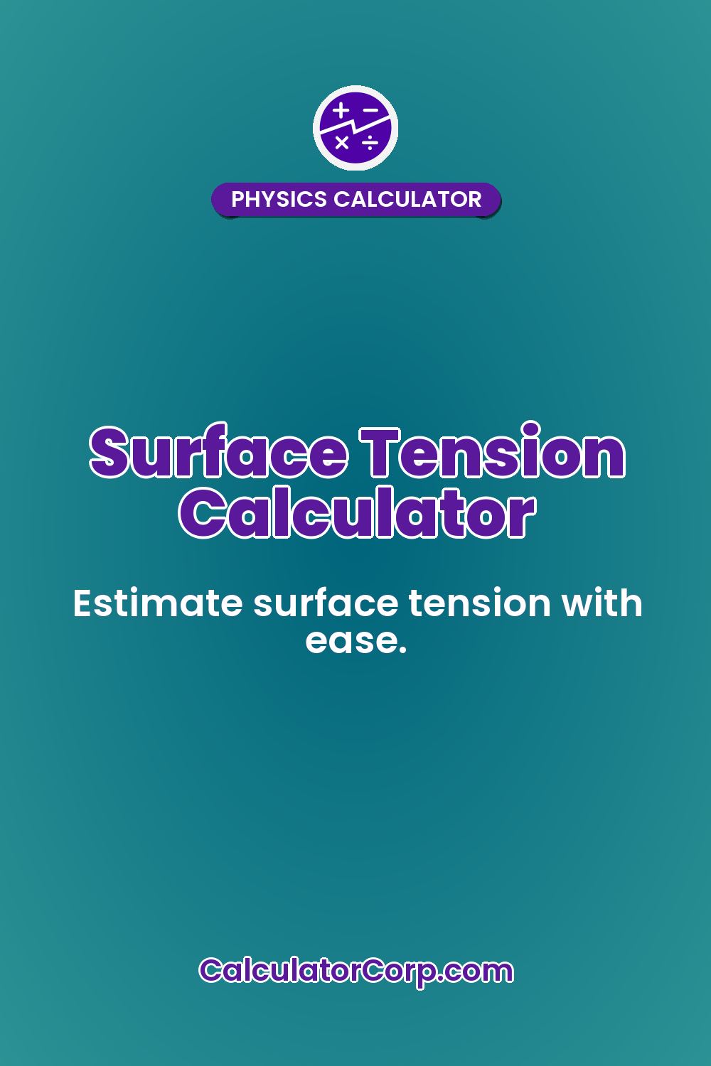 Surface Tension Calculator