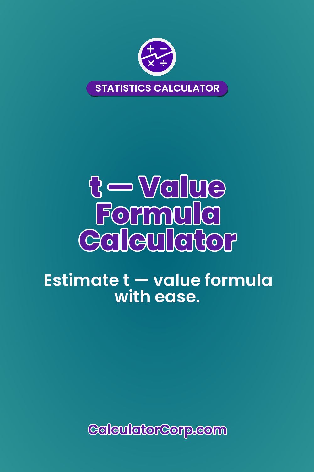 T-Value Formula Calculator