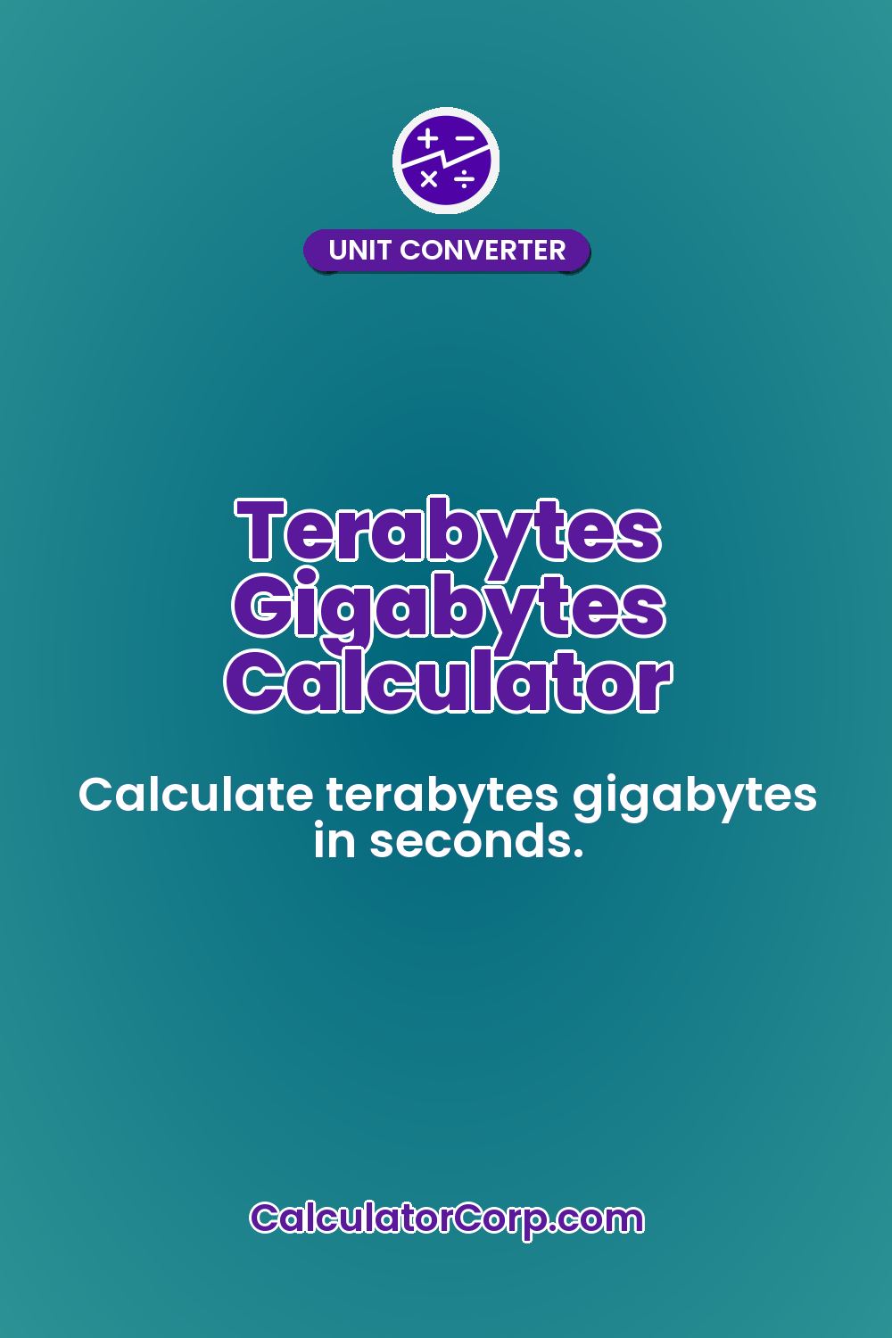 Terabytes Gigabytes Calculator