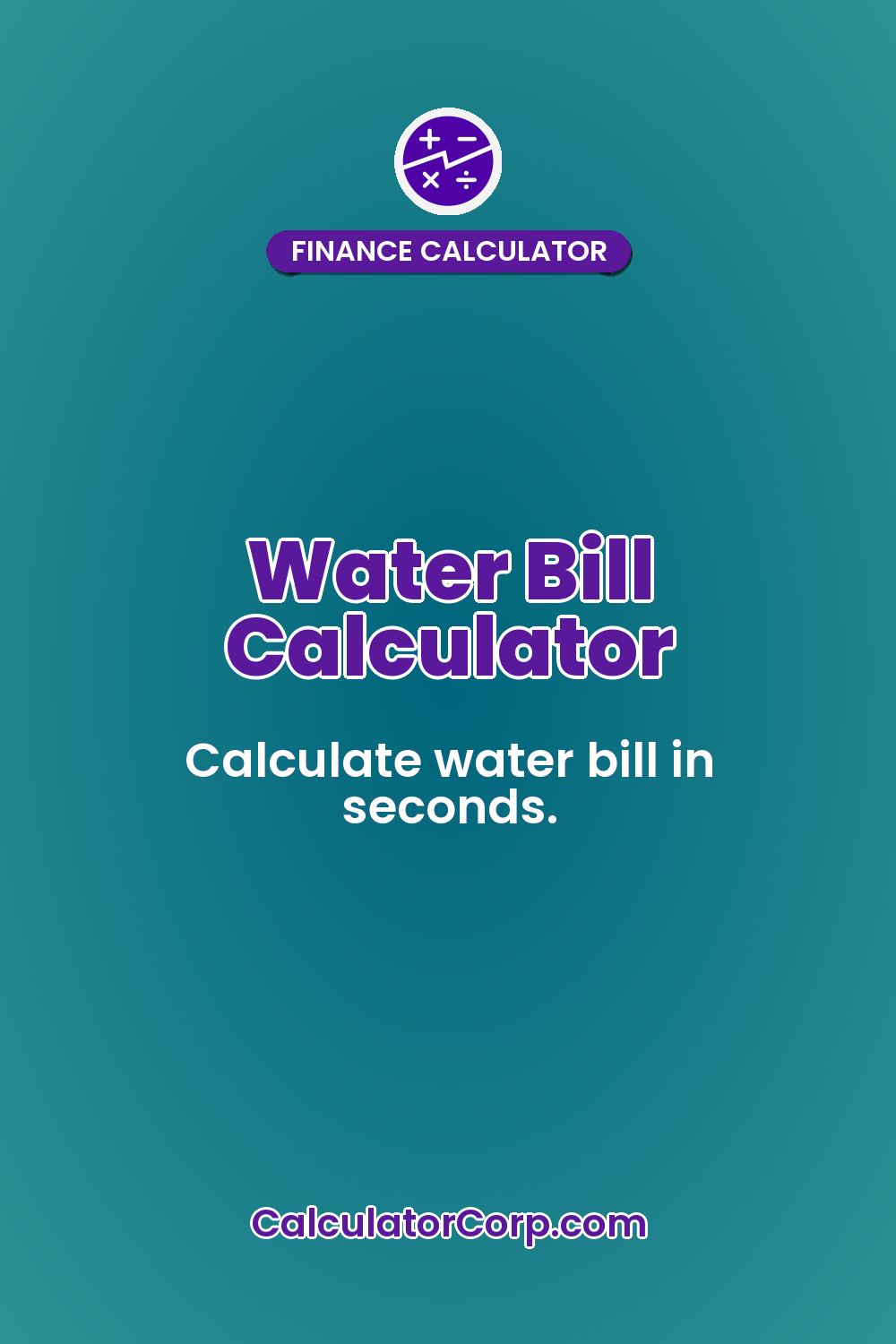 Water Bill Calculator