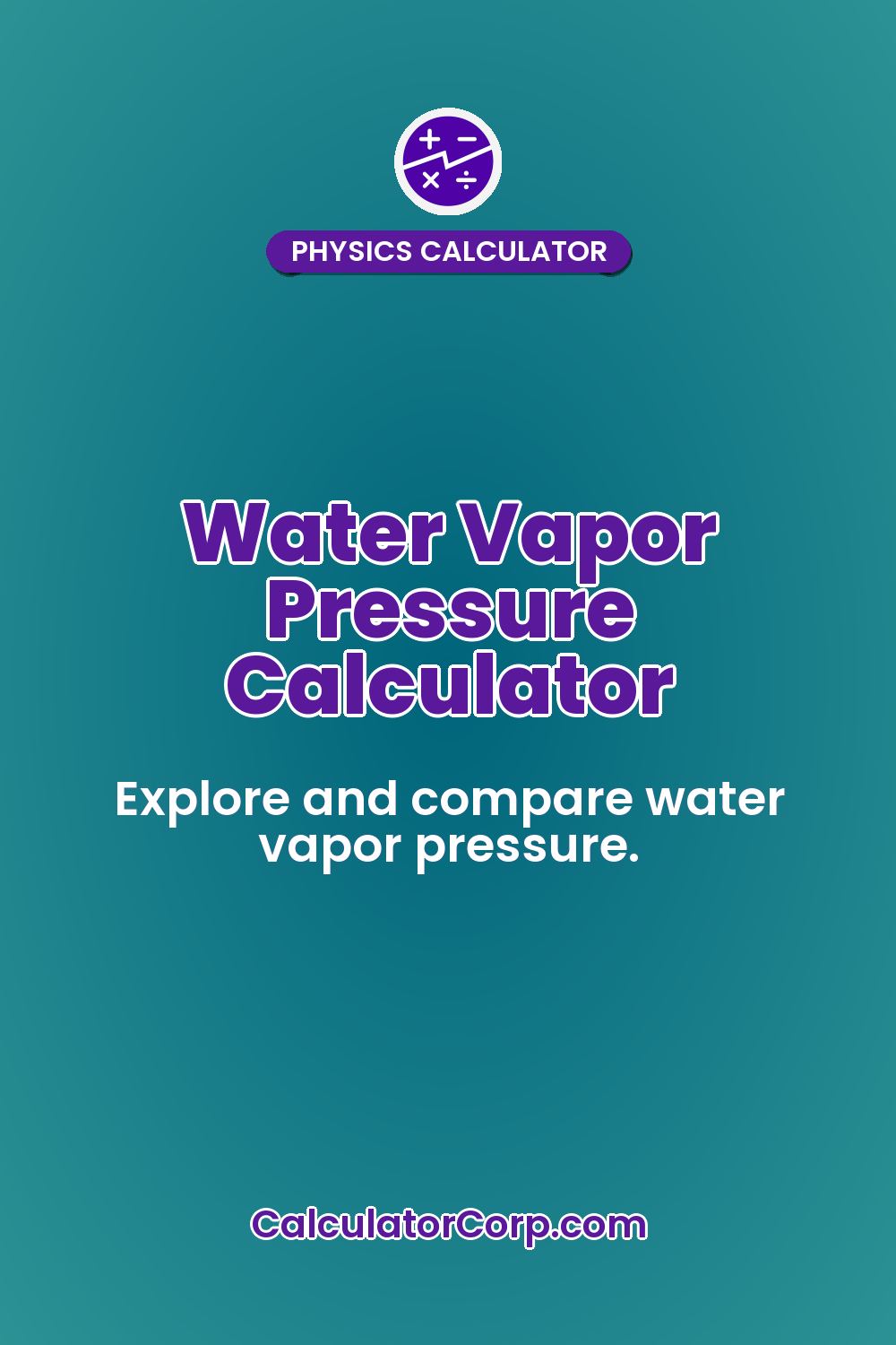 Water Vapor Pressure Calculator