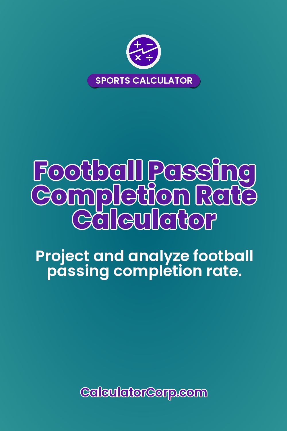 Football Passing Completion Rate Calculator