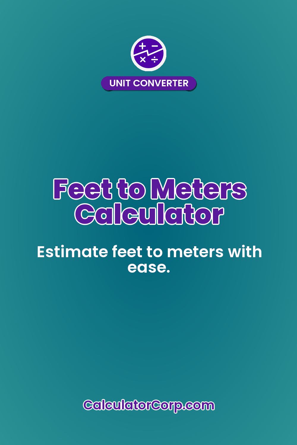 Feet To Meters Calculator