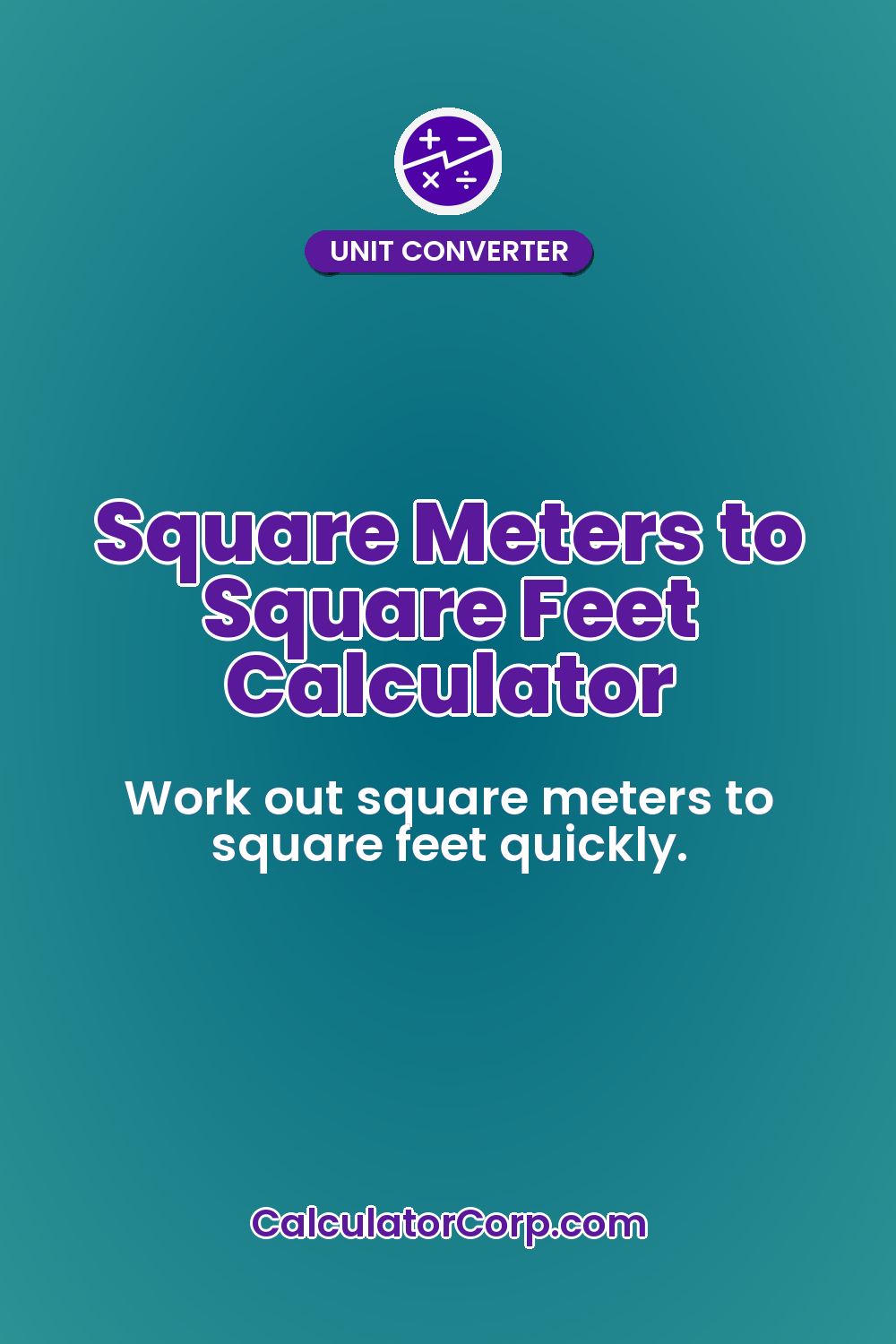 Square Meters To Square Feet Calculator